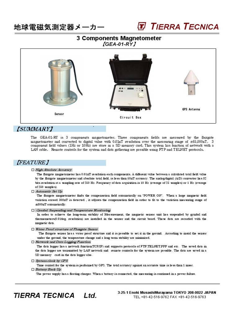 Gea 01 Ry | PDF | Magnetometer | Sensor