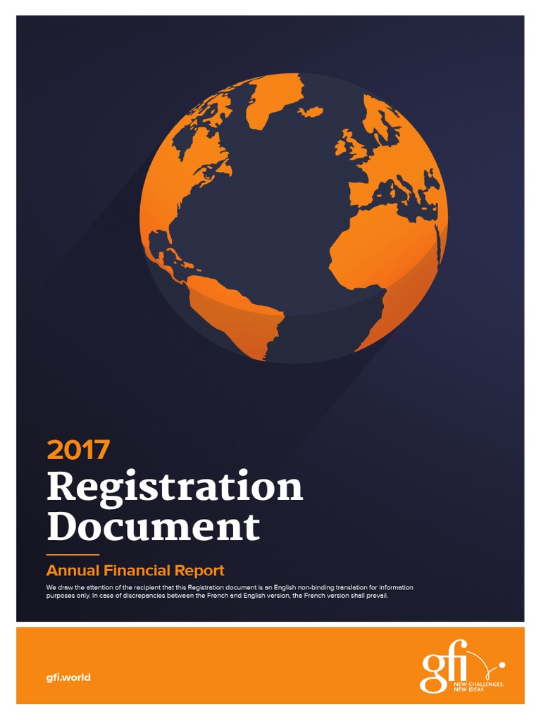 2017 Registration Document - Gfi | PDF | Financial Statement | Internal ...