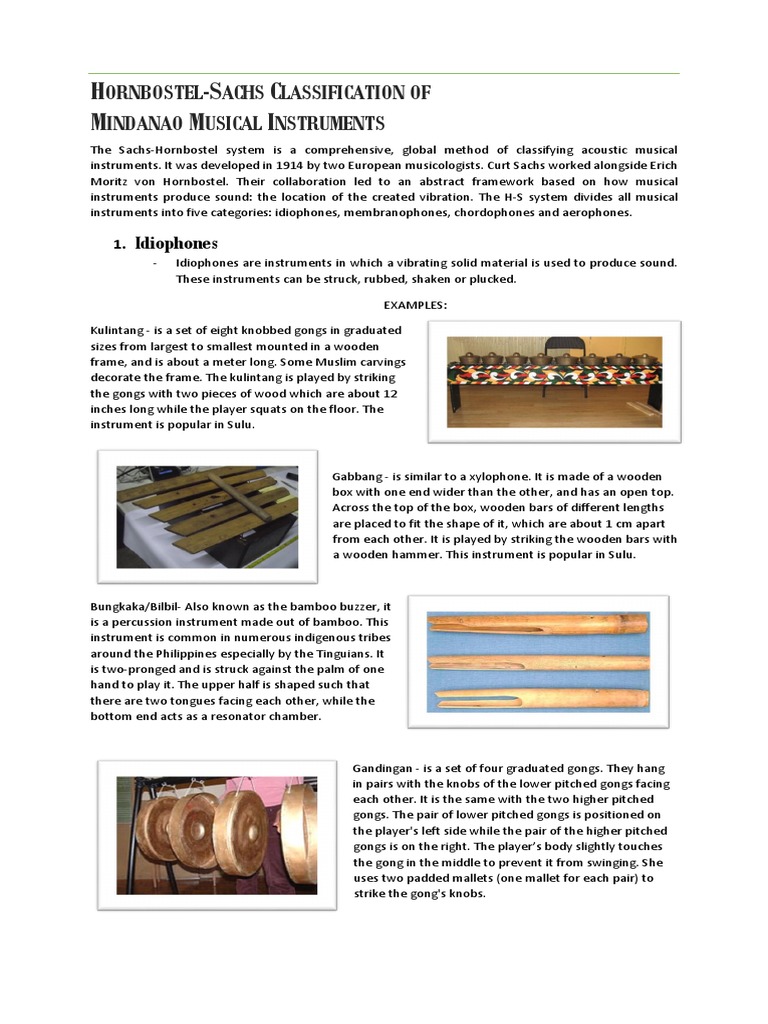 Mindanao Music Instrument | PDF | Gaiaphones | Musical Instruments