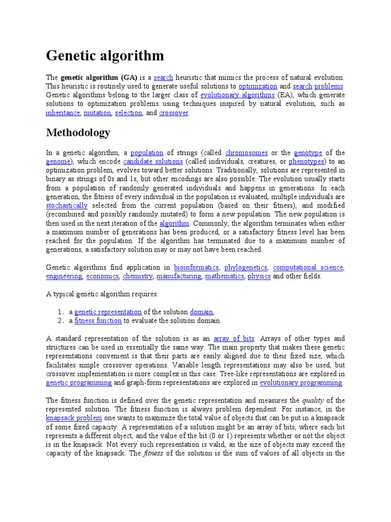 Soft Computing Project | Download Free PDF | Genetic Algorithm ...