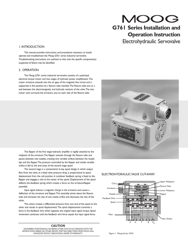G761 CDS6673 D Moog Trubleshooting Manual | PDF | Electric Motor ...