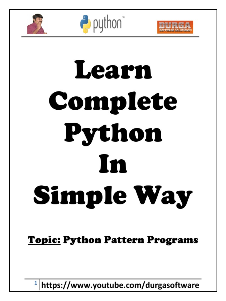 4.2.pattern Programs | PDF