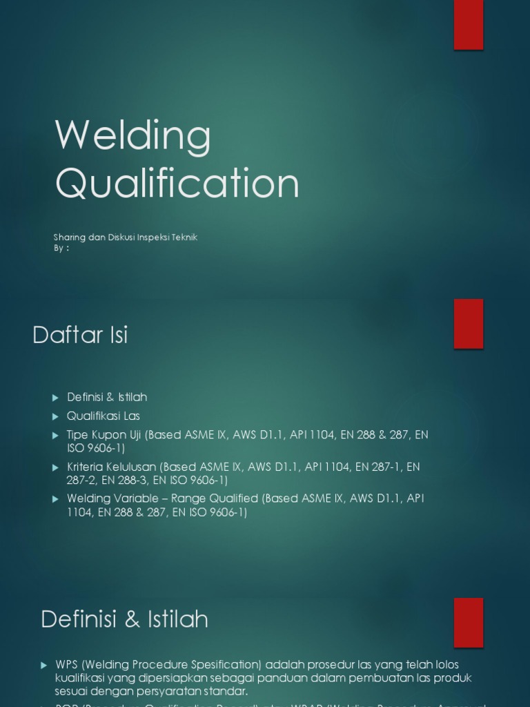 Welding Qualification | PDF