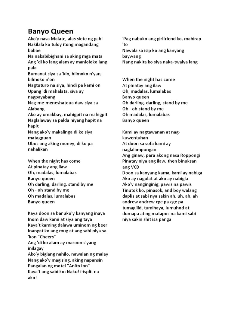 Banyo Queen | PDF