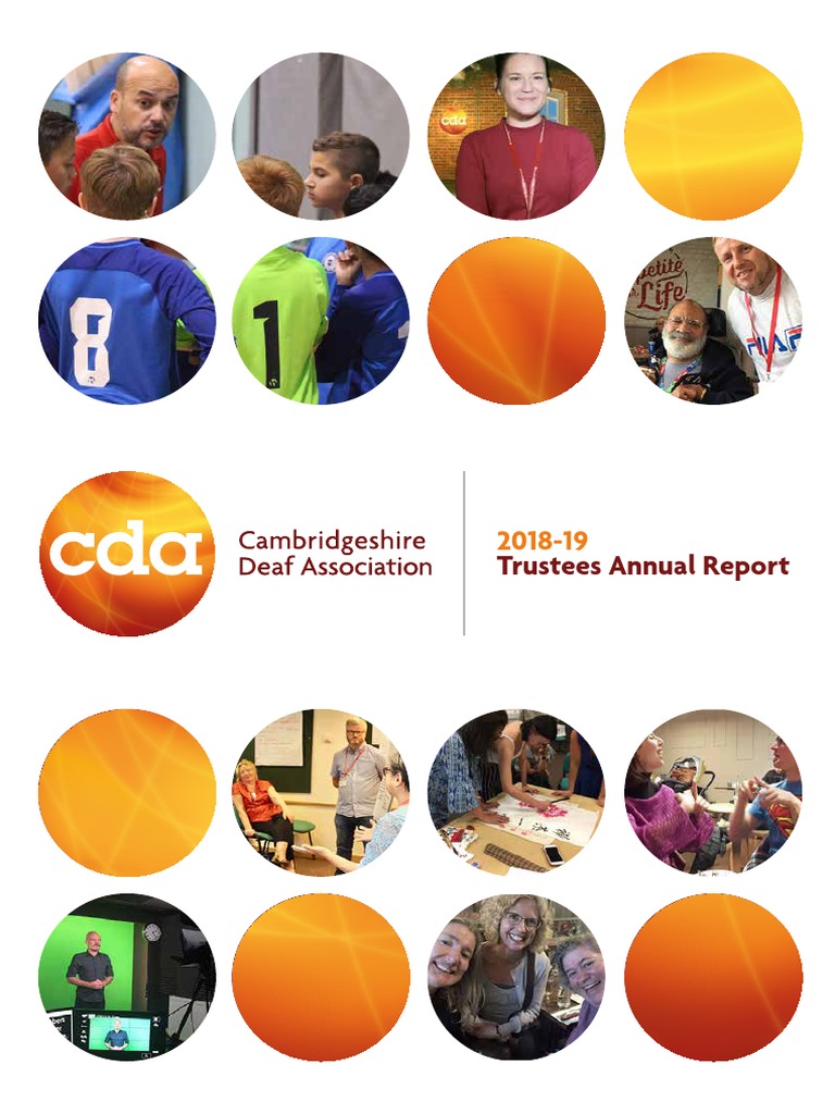 CDA Annual Report 2018-19 | PDF | Hearing Loss | Communication