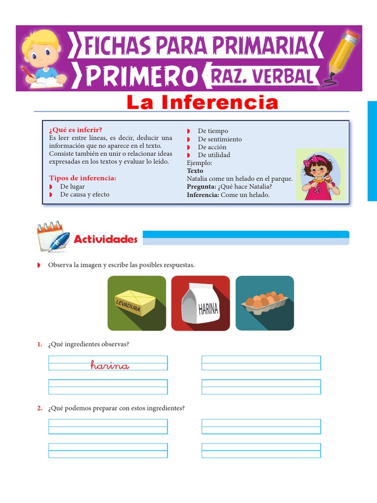Qué Es Inferir para Primero de Primaria | PDF