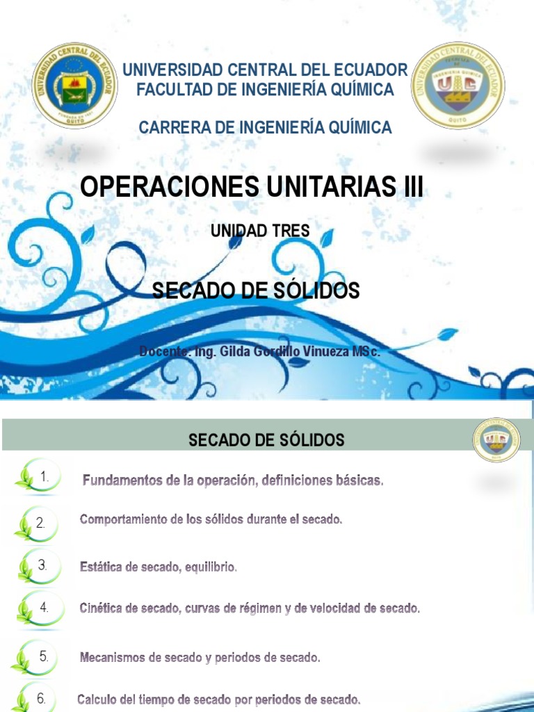 Secado de Sólidos - Parte 1 | PDF | Humedad | Evaporación