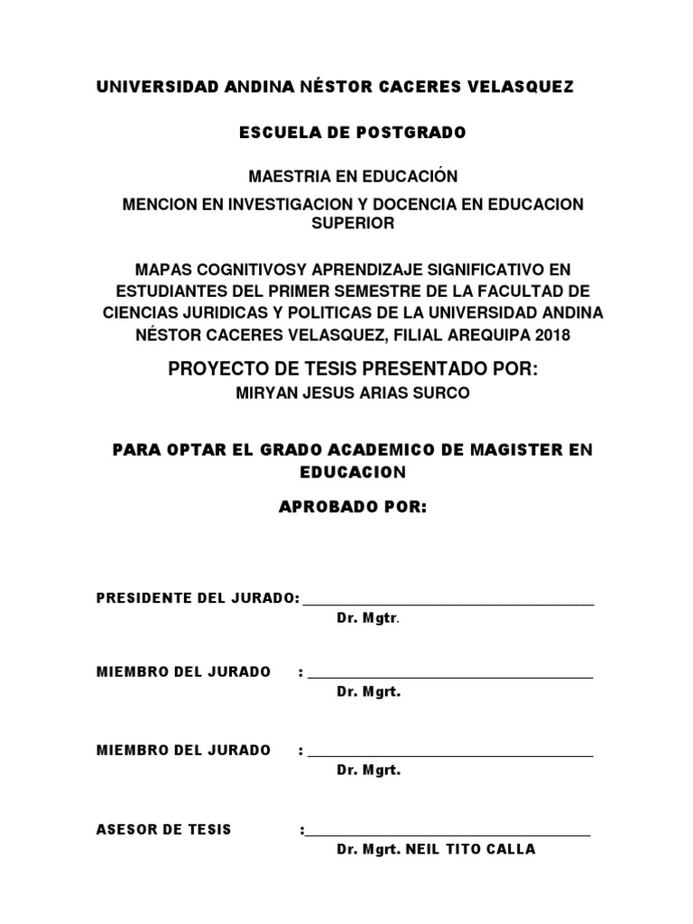 Caratula de Postgrado Uancv | PDF