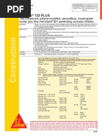 Sikacrete - 211 Sccplus | PDF | Concrete | Materials