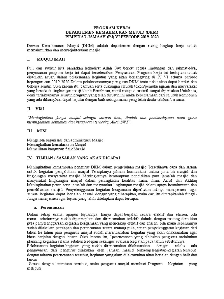 Laporan DKM 21 Januari | PDF