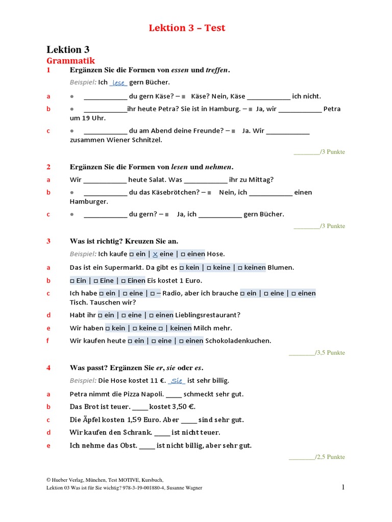 MOTIVE A1 - Lektion 3 - Test - 20180326 PDF | PDF MOTIVE A1 - Lektion 3 - Test - 20180326 PDF | PDF