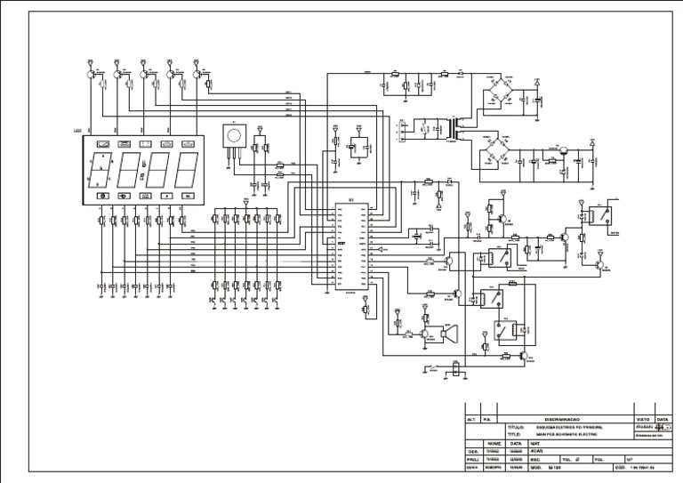CCE Microonda M-190 120V Diagrama Esquematico PDF | PDF
