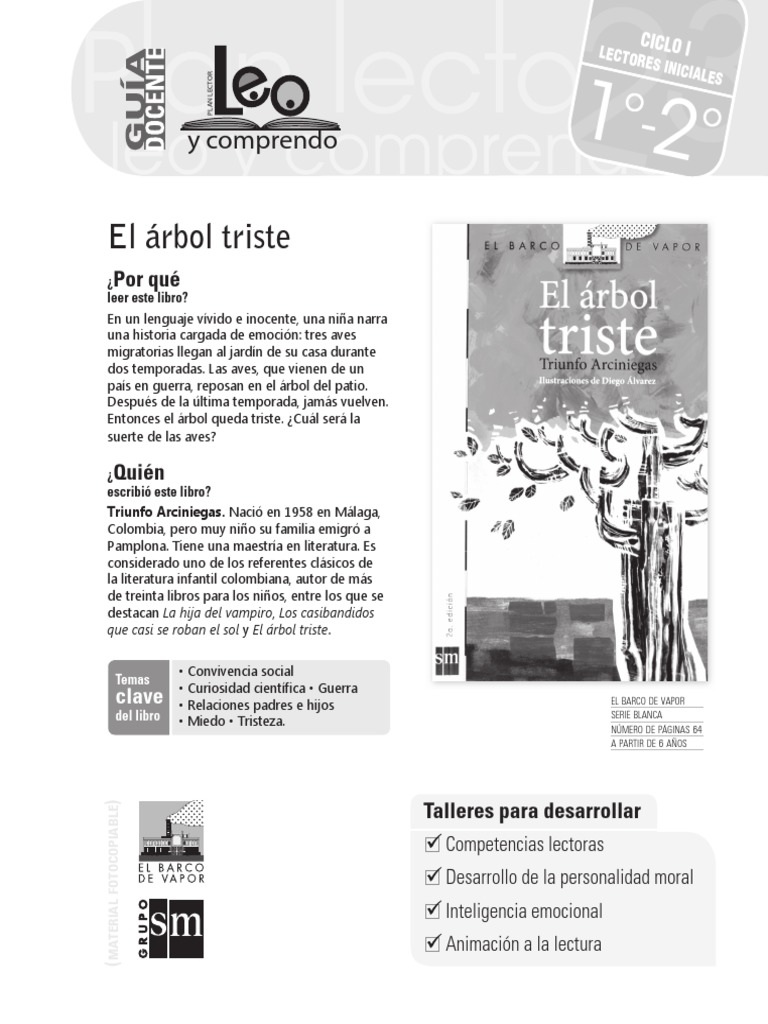 El - Arbol - Triste - Comprensión Lectora | PDF | Publicación | Libros