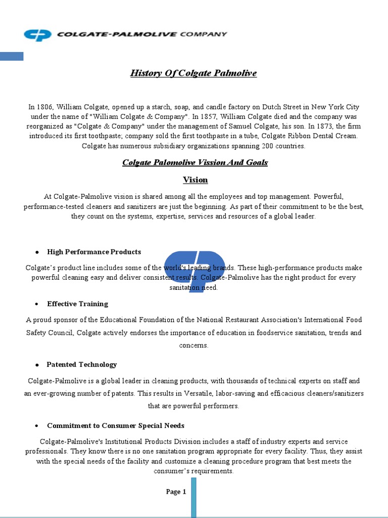 Project Summary Colgate | PDF