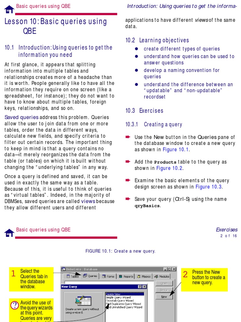 Query by Example QBE Tutorial | PDF | Information Retrieval | Databases