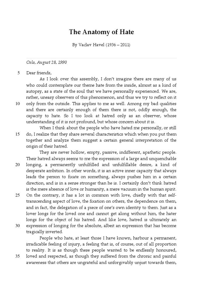 Understanding the Anatomy of Hate | PDF | Hatred | Evil