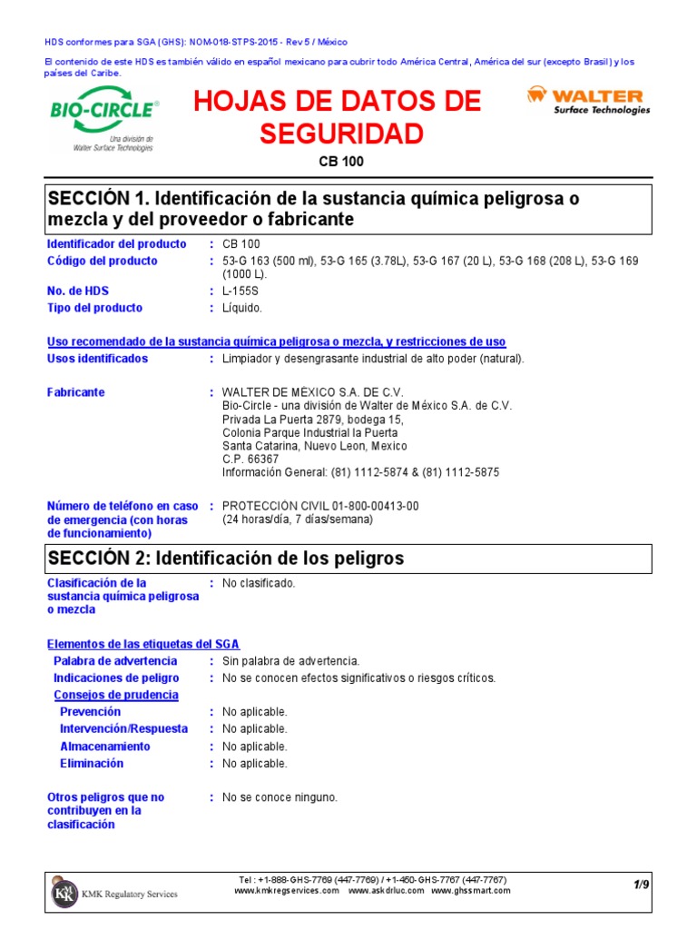 Bio-Circle CB 100 PDF | PDF | Residuos | Agua