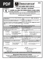 Neet Omr Sheet | PDF