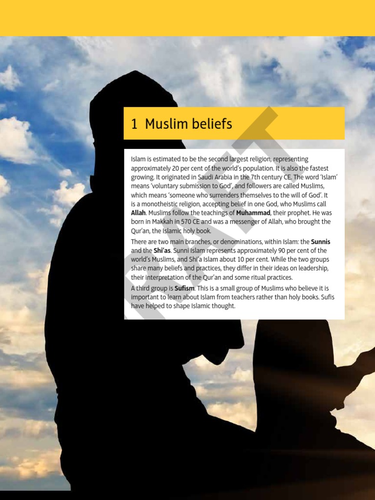 Paper 2 Islam Chapter 1 | PDF | Prophets And Messengers In Islam | God ...