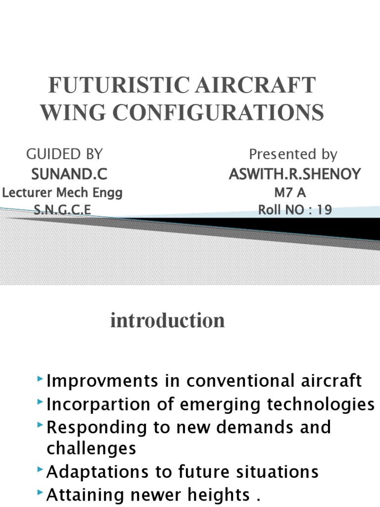 Futuristic Aircraft Wing Configurations Presentation | PDF | Aircraft ...