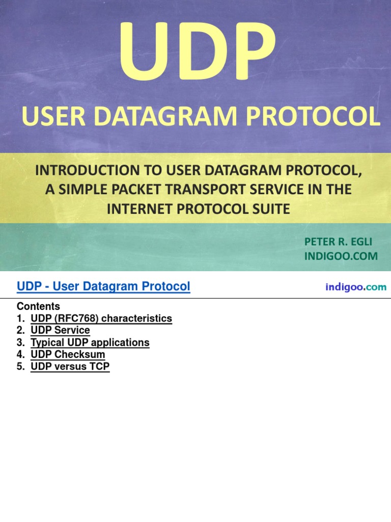 UDP - User Datagram Protocol | PDF | Internet Protocols | Network Packet
