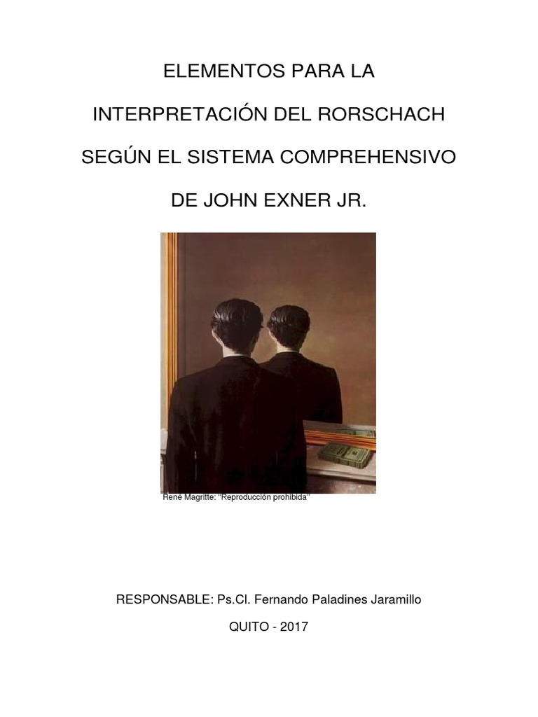Elementos para La Interpretaci+ N Del Rorschach Seg+ N El Sistema ...
