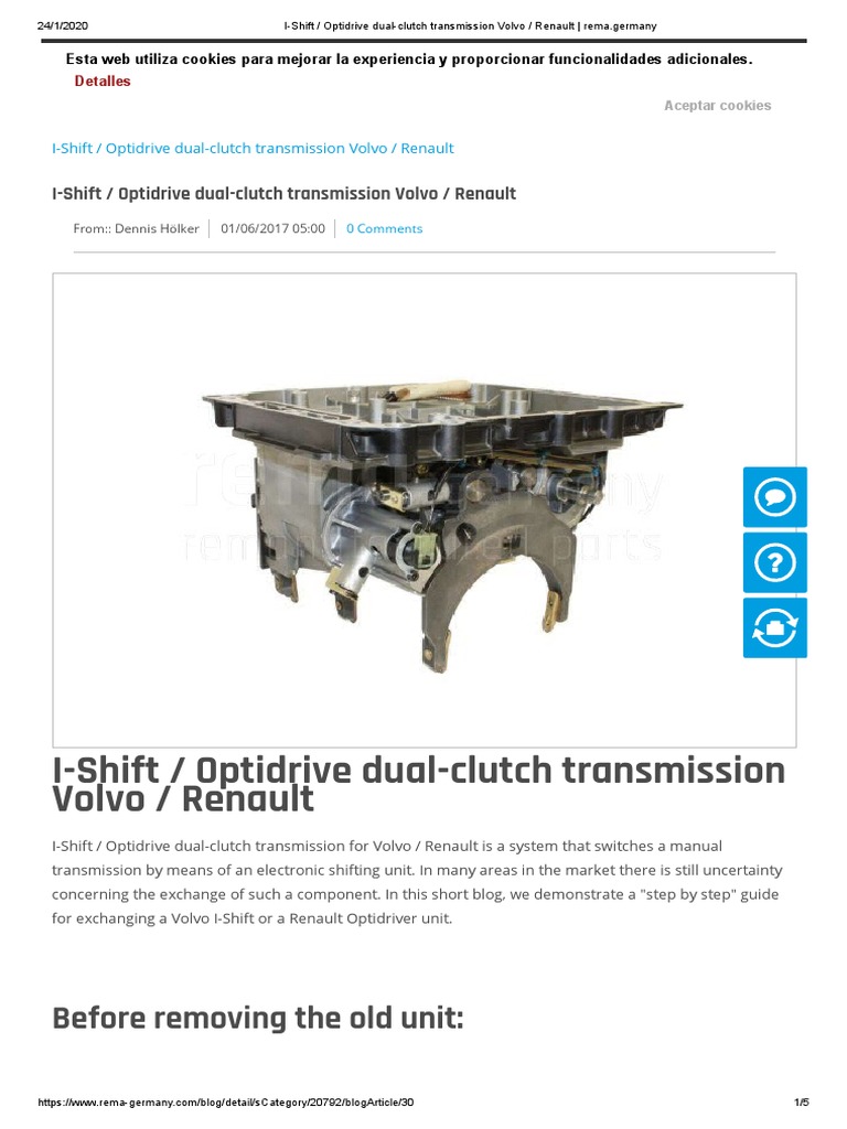 I-Shift - Optidrive Dual-Clutch Transmission Volvo - Renault - Rema ...