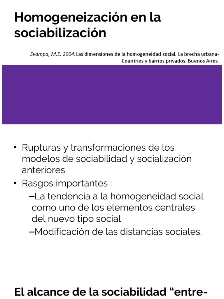 Homogeneización en La Sociabilización | PDF | Socialización