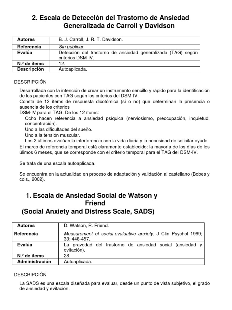 Test de Ansiedad | PDF | Ansiedad | Trastorno de ansiedad