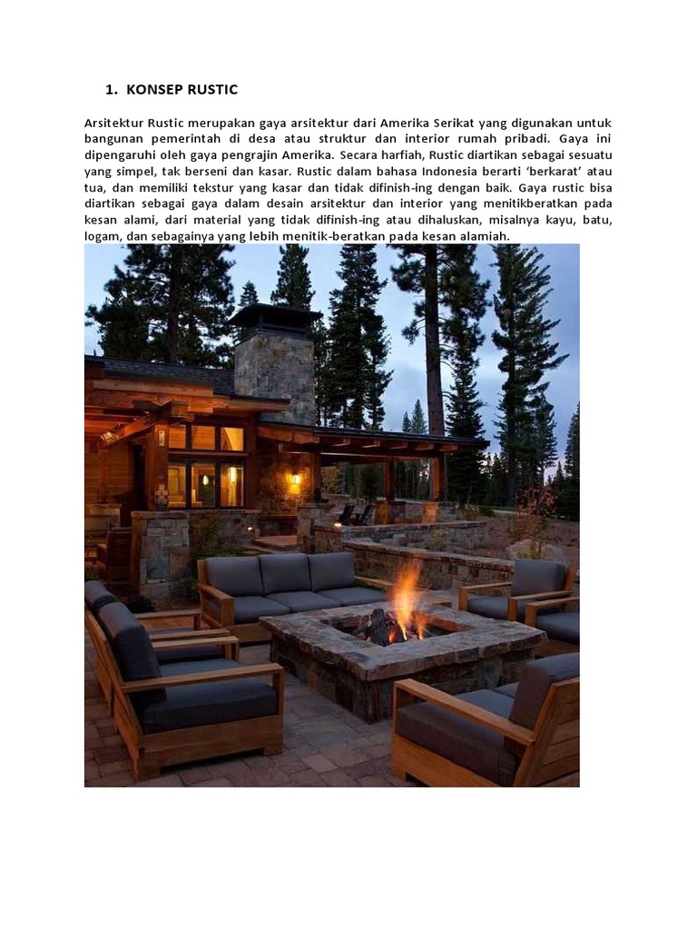 Konsep Arsitektur Rustik | PDF