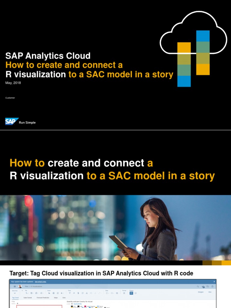 SAP Analytics Cloud - How To Create and Connect A R Visualization To A ...