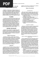 Revised USP Chapter 41: Balances | PDF | Weight | Standard Deviation