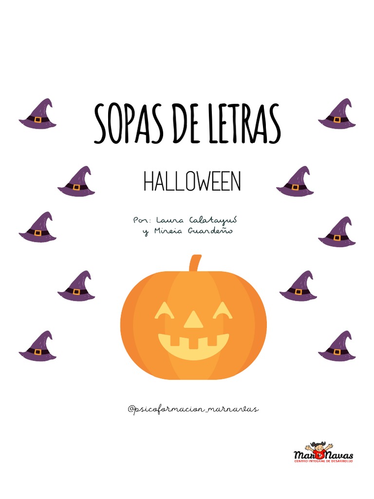 Sopa de Letras Halloween para Niños | PDF