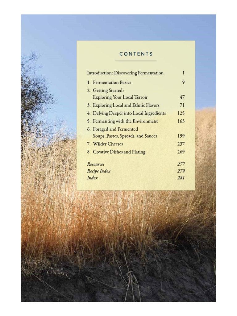 Wildcrafted Fermentation - Table of Contents | PDF