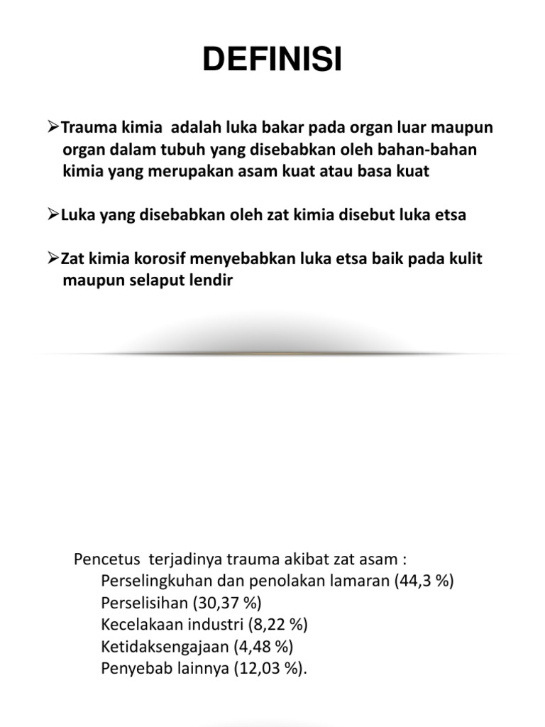 Trauma Kimia | PDF