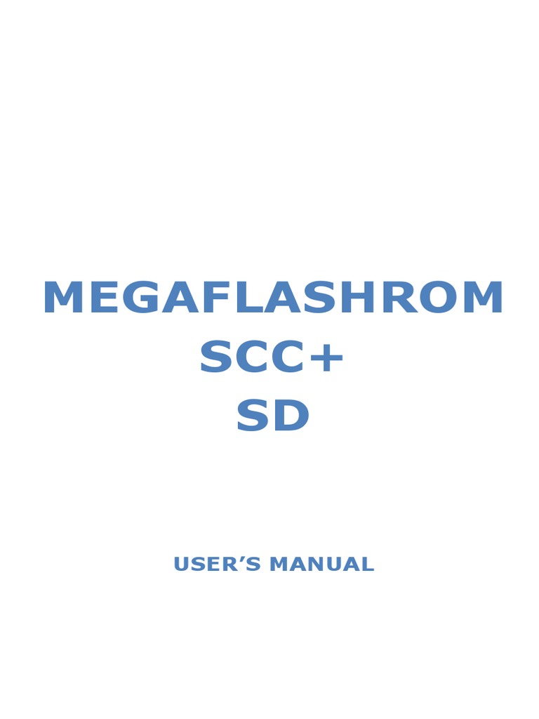 MegaFlashROM SCC+ SD User's Manual | PDF | Booting | Floppy Disk