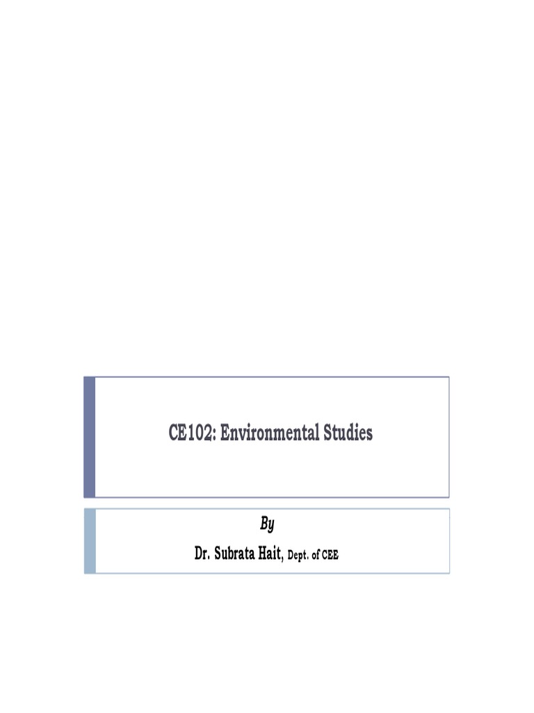 CE102-Environmental Issues & Systems | PDF | Phase (Matter ...