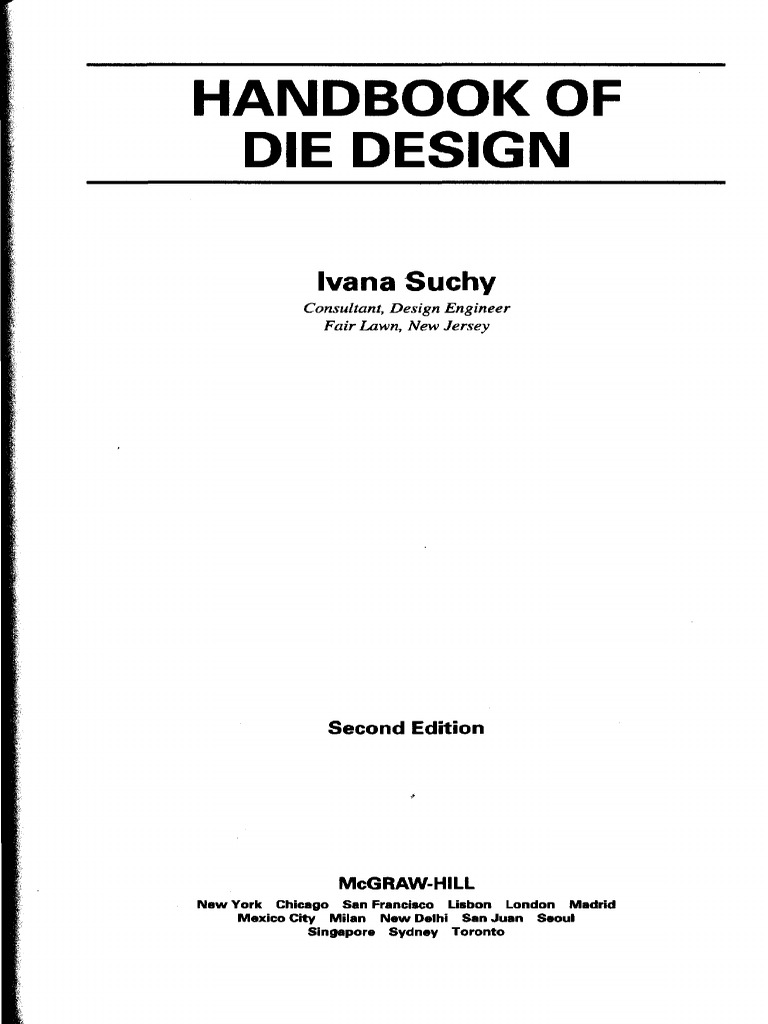 Handbook of Die Design, 2nd Edition | PDF | Sheet Metal | Procedural ...
