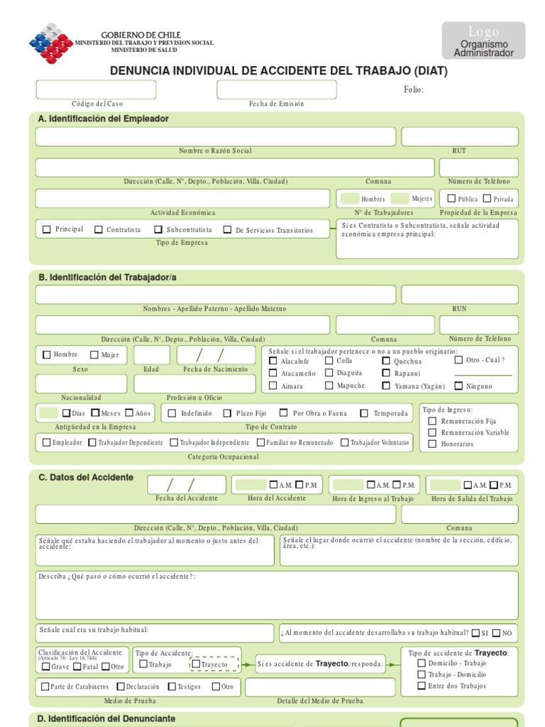 Nuevo Formulario Diat | PDF