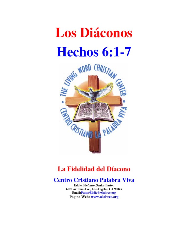 Los Siete Diáconos en Hechos 6:1-7 | PDF | Oración | Cristo (título)