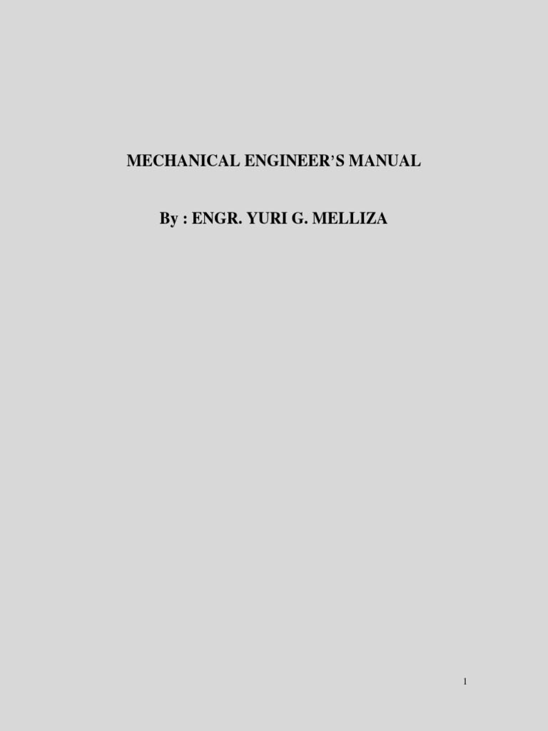 MECHANICAL ENGINEER'S MANUAL (2018 New) | PDF | Pressure Measurement ...