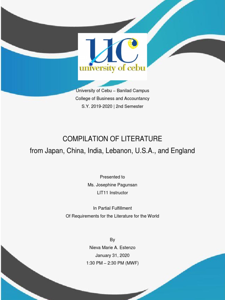 Compilation of Literature (LIT11) | PDF | Poetry