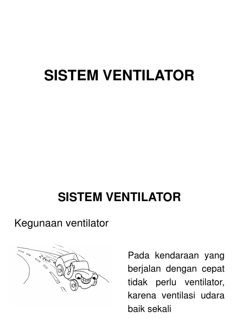 Sistem Ventilator Kendaraan: Jenis dan Fungsi | PDF
