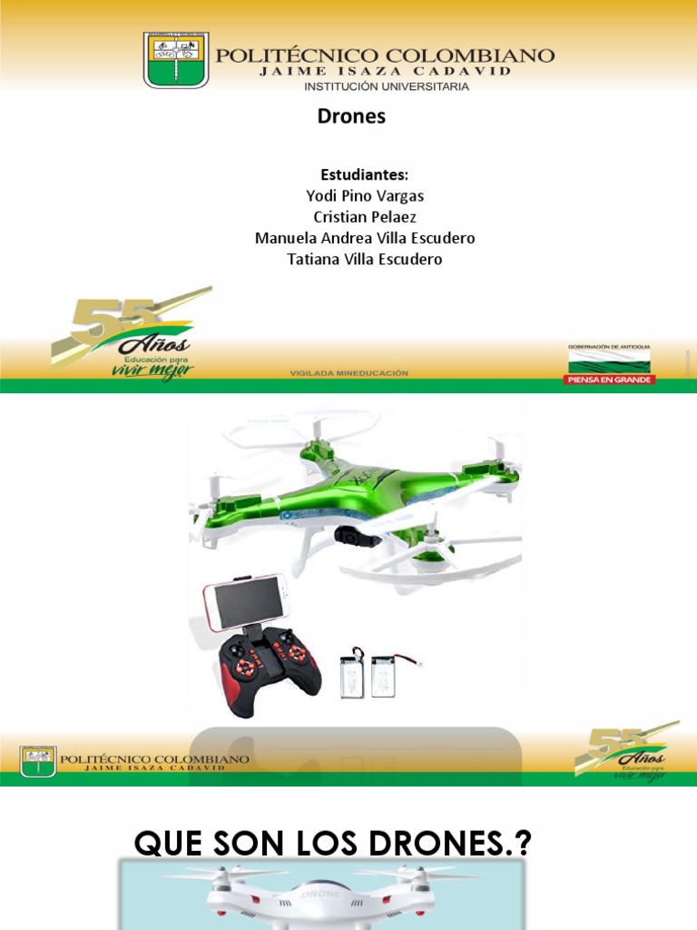 Presentación Drones-Web Semántica | PDF | Vehículo aéreo no tripulado | Aeronave