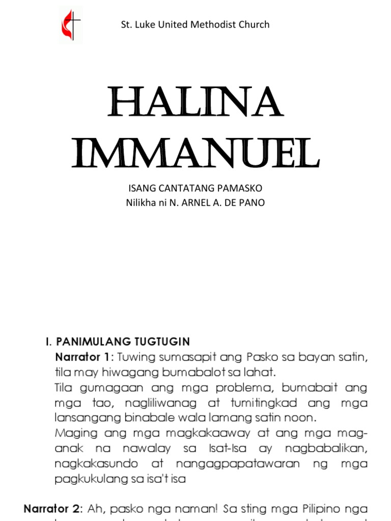 Halina Immanuel Cantata | PDF