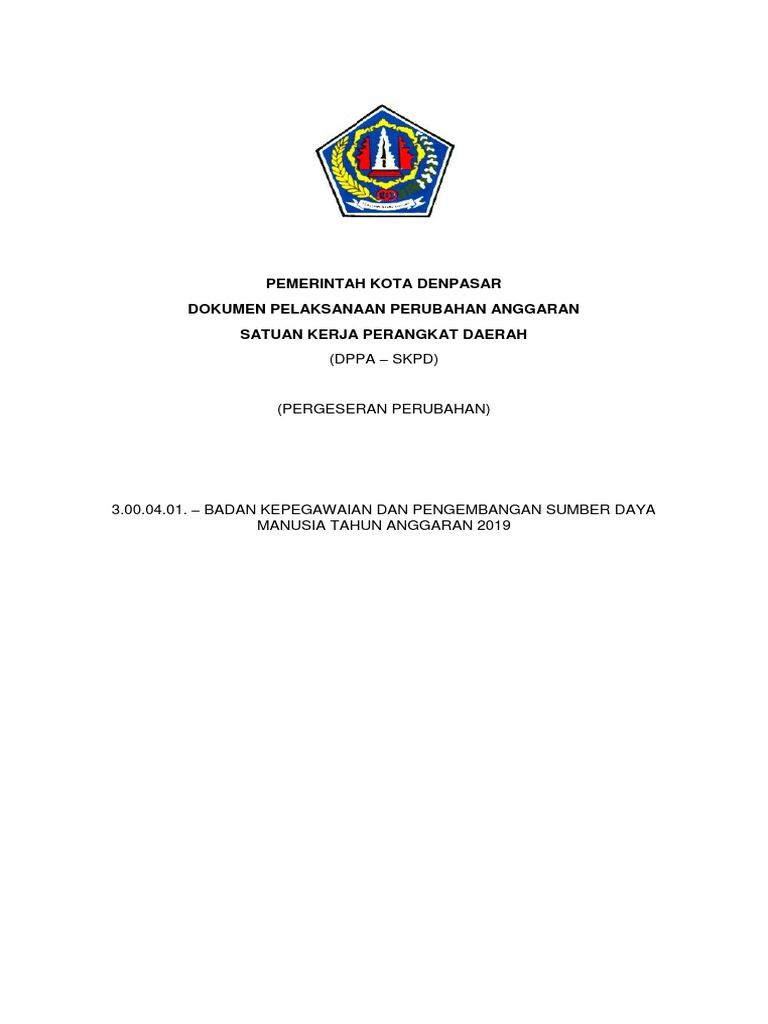 Cover Dpa Perubahan | PDF