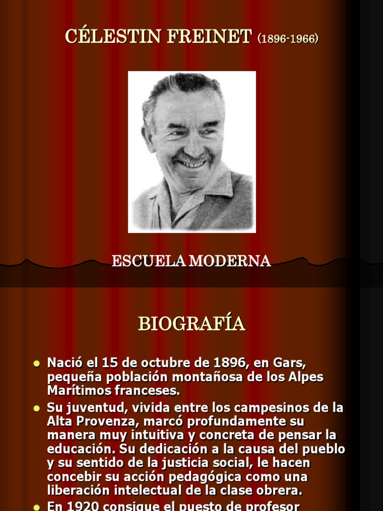 Célestin Freinet | PDF | Modificación de comportamiento | Aprendizaje