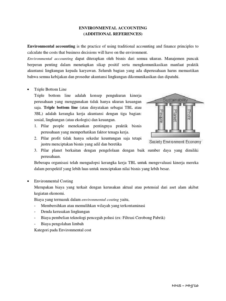 Environmental Accounting | PDF