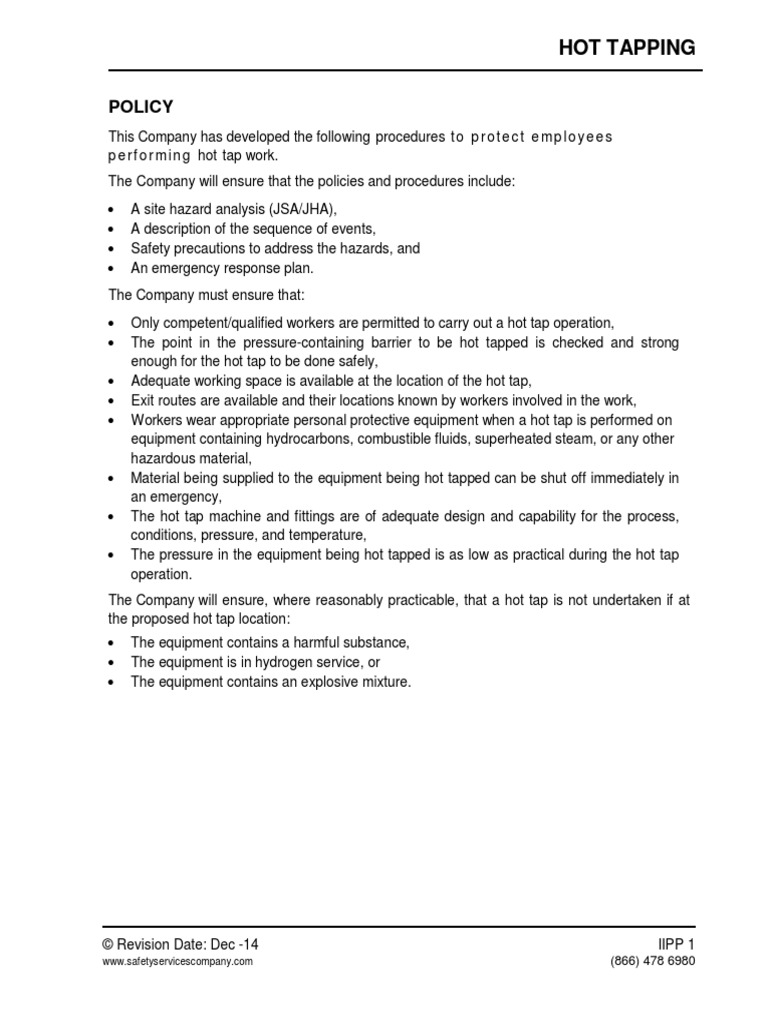 Hot Tapping | PDF | Welding | Construction