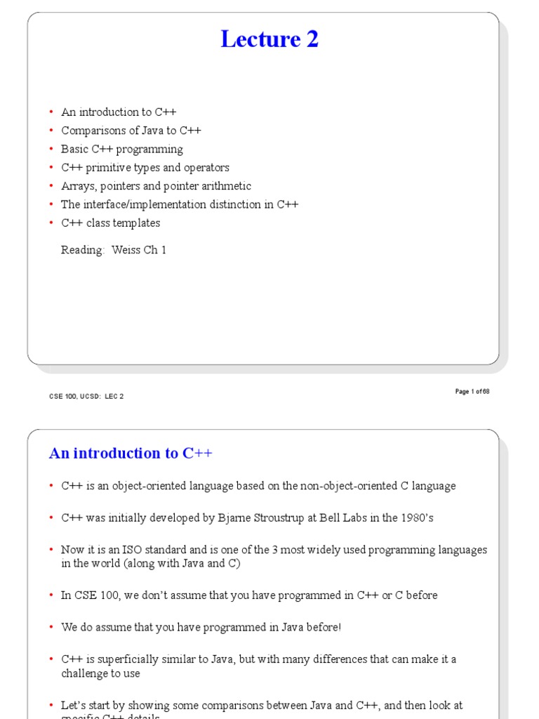 C++ Notes | PDF | Pointer (Computer Programming) | C++ C++ Notes | PDF | Pointer (Computer Programming) | C++